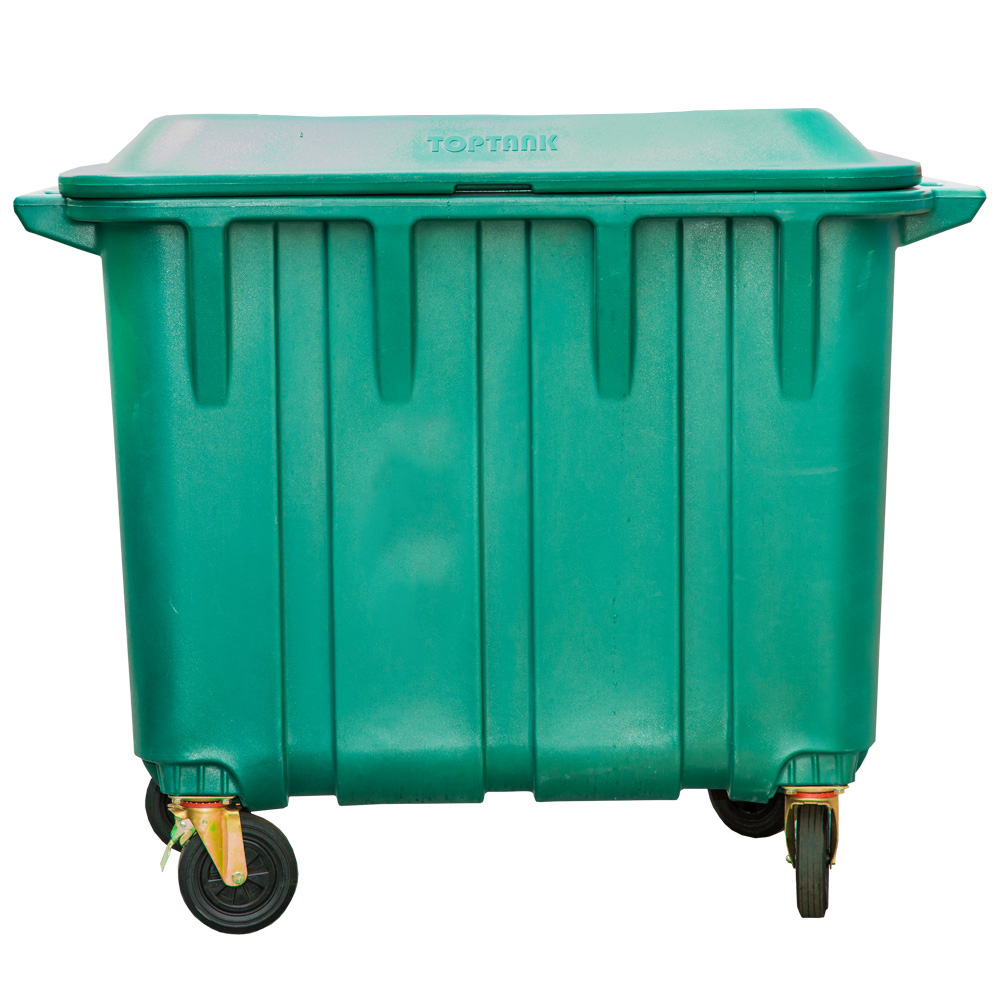 750litre Garbage Bin with Wheels - TopTank
