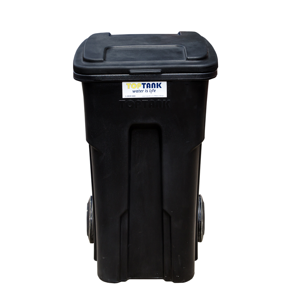 90litre Garbage Bin With Wheels & Handle - TopTank