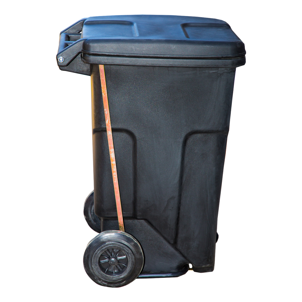 90litre Garbage Bin With Wheels, Handle & Foot Pedal - TopTank